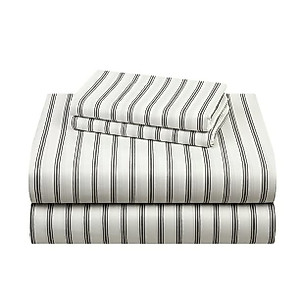 SHARPER IMAGE 9-Piece Grey Down Alternative Pintuck Bed in a Bag Set, Queen