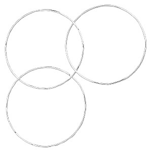 Silpada 'Empowered' Set of Three Bangle Bracelets in Sterling Silver, 8''