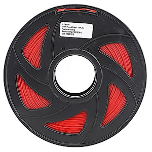 1.75mm 1KG 3D Printer Long Filament Red 3D Printing Consumables Neatly Wound PLA Meta Filament Bundle Industrial Additive Manufacturing Products for Home Decoration