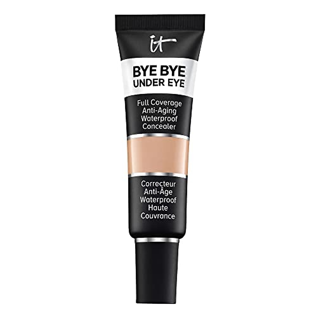 IT Cosmetics Bye Bye Under Eye Full Coverage Concealer - for Dark Circles, Fine Lines, Redness & Discoloration - Waterproof - Anti-Aging - Natural Finish – 30.5 Tan (C), 0.4 fl oz