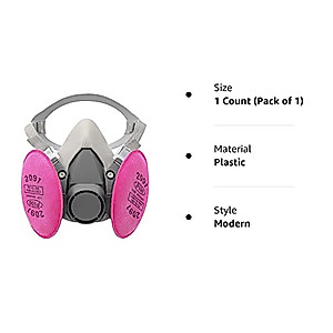 Reusable Respirator, MYGCCA Dust Respirator with Filter 2091 for Painting, Epoxy Resin, Asbestos, Particulate, Sanding, Machine Polishing and Other Work