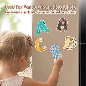 USATDD Jumbo Magnetic Letters Colorful ABC Alphabet Animal Shape Toys Large Uppercase Refrigerator Fridge Magnets Preschool Educational Toy Set Learning Spelling Game for 3 4 5 Year Old Toddler Kids