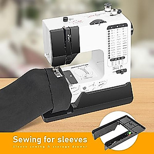 Simfelice Sewing Machine 38 Stitch Applications Electric Mini Sewing Machine for Beginners with LED Light & Extension Table Perfect Kids Sewing Machine for DIY Sewing Projects Stitching Machine for Home