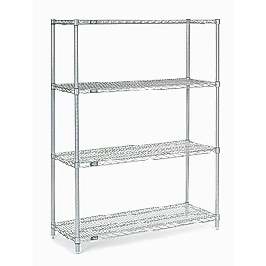 Nexel 14485C Nexel Chrome Wire Shelving, 48"W X 14"D x 54"H