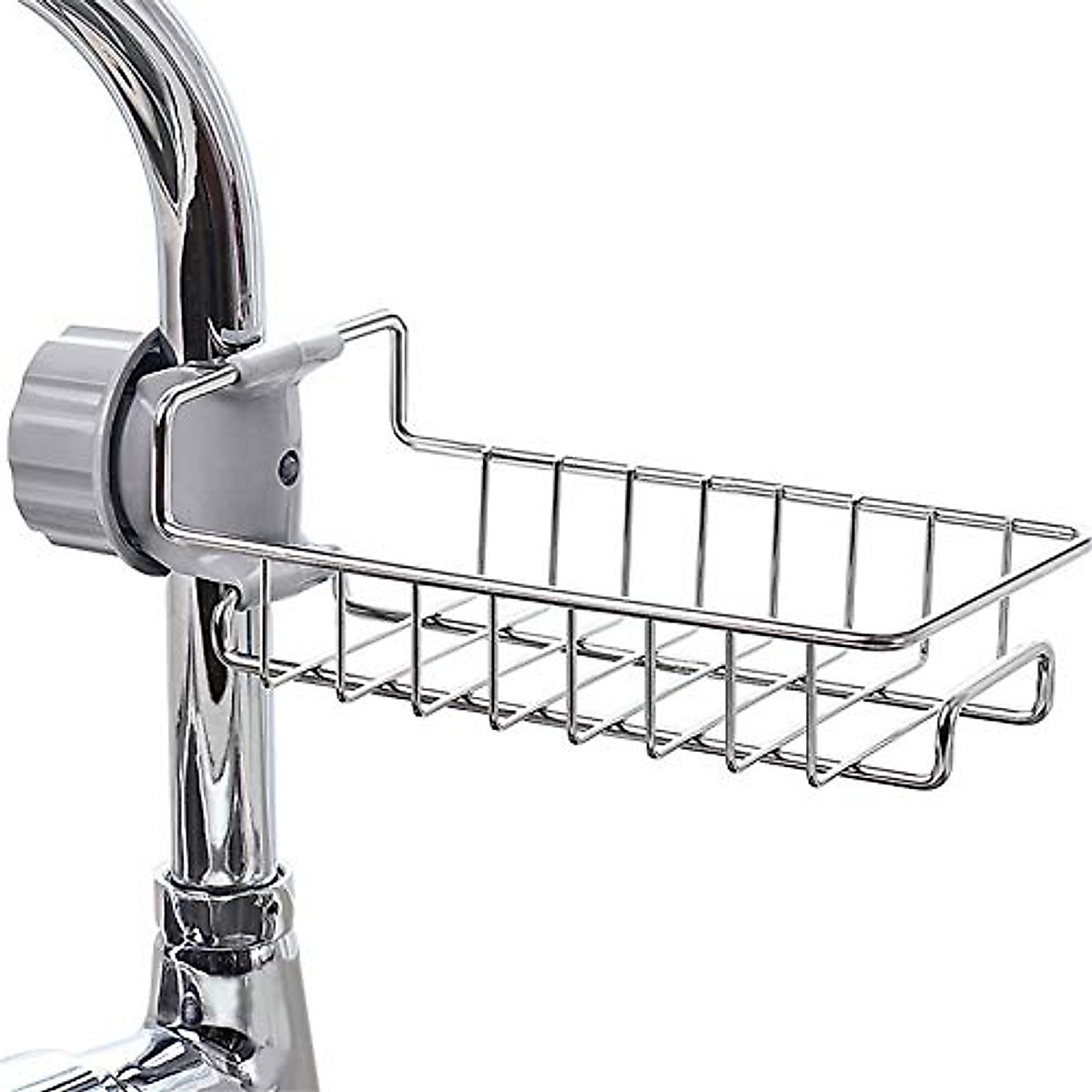 Adjustable Sink Drain Rack Sponge Storage Faucet Holder Soap Drainer Shelf Basket Organizer Kitchen Bathroom Accessories