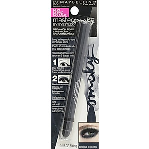 Maybelline New York Eye Studio Master Smoky Shadow Pencil, Smoking Charcoal, 0.018 Ounce