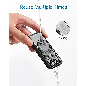 Anker Cable Management, Magnetic Cable Holder, Desktop Multipurpose Cord Keeper, 5 Clips for Lightning Cables, USB C Cables, Micro Cables, Other Wires, Sticks to Wood, Marble, Metal, Glass (Black)