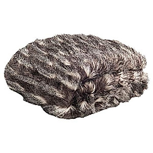 Safavieh Faux Pheasant Throw Blanket, Black/Grey
