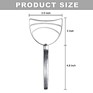 BOLEXINO Professional Square Stainless Steel Bone Dust Scraper- Catering Kitchenware Square Bone Dust Remover (2 pack)