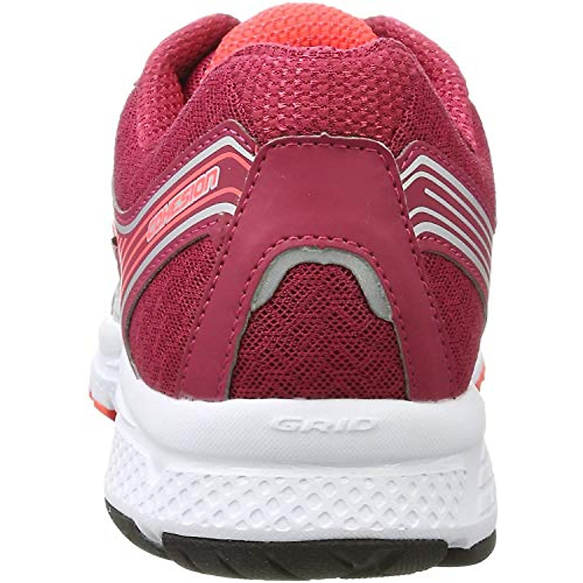 Saucony Women's Cohesion 10 Grey/Red Running Shoe 9 M US