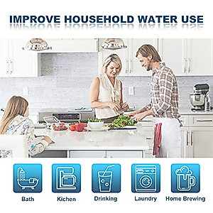 Membrane Solutions 5 Micron 2.5" OD x 20" Length Sediment Water Filter String Wound Polypropylene Cartridge for Whole House Filter Systems - 6 Pack