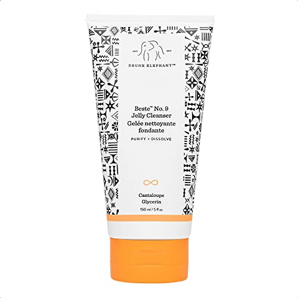 Drunk Elephant Hit It Off Face Wash and Facial Moisturizer Set Beste No. 9 Jelly Cleanser (150 mL / 5 Fl Oz) and Lala Retro Whipped Cream (50 mL / 1.69 Fl Oz)