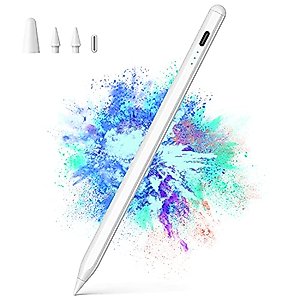 Stylus Pen Compatible with (2018-2022) Apple iPad, NTHJOYS iPad Pencil with Palm Rejection, Tilt, Magnetic, Active Pen for iPad Pro (11/12.9), iPad 6/7/8th Gen, iPad Air 3rd/4th Gen, iPad Mini 5th Gen
