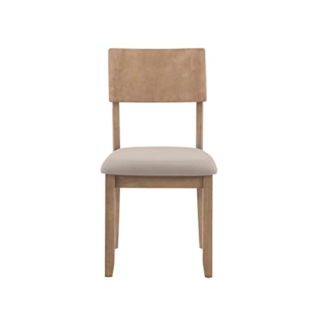 Linon Greywash with Grey Linen Upholstered Seat Includes Table Four Chairs Bench Carter Six Piece Dining Set