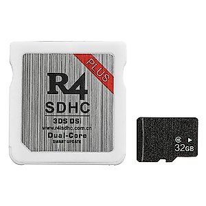 2023 Update Wood Version R4 Card R4 SDHC Adapter with 32GB TF SD Card for DS DSI 2DS 3DS NDS,No timebomb