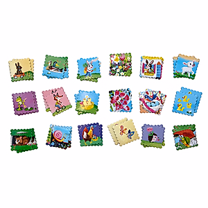 eeBoo: Spring Memory Matching Game, 18 Pairs to Memorize and Match, Encourages Recognition, Concentration and Memory Skills, For Ages 3 and up