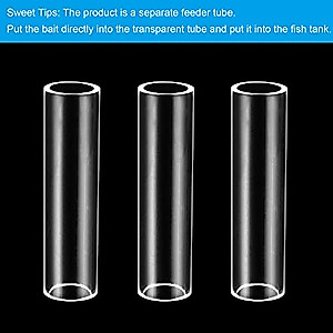 WEAVERBIRD 3-Tube Fish Shrimp Feeder Breeding Tube, Aquarium Fish Tank Pipe Shelter Acrylic Transparent Tube Fish Tank Shelter Decorations