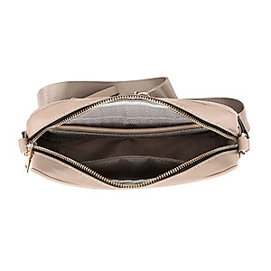 E Nylon Crossbody Bags for Women Small Crossbody Camera Bag Shoulder Purse with Adjustable Wide Strap