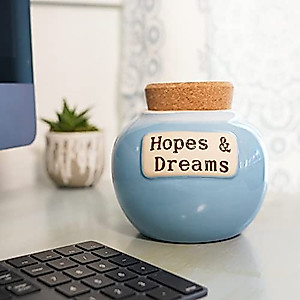 Cottage Creek Hopes and Dreams Jar, Ceramic Keepsake Jar, Wedding Wishes, Friend Gifts