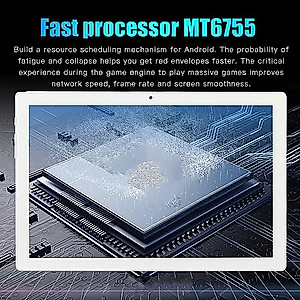 Haofy HD Tablet, 10.1 Inch HD Screen 8MP 20MP Camera Office Tablet Octa Core CPU for Family (#1)