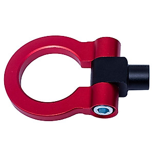 CAR CAN'T FLY Racing Style Front Rear Bumper Trailer Ring Red Towing Tow Hook for Subaru BRZ Impreza WRX Sti Scion FR-S Toyota 86