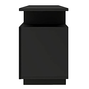 LUMISOL LED TV Stand for TVs up to 65 Inches with LED Lights 16 Colors, for Living Room Bedroom Game Room (Black, 62.9 in)