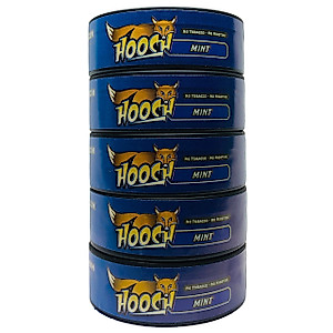 Hooch Herbal Snuff Mint Fine Cut 5 Cans with DC Crafts Nation Mud Bud Spittoon - Ammo