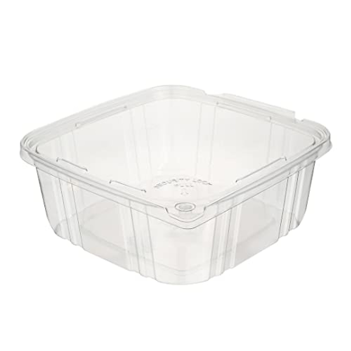 Restaurantware Tamper Tek 64 Ounce Take Out Containers 100 Tamper-Evident Deli Containers - Hinged Lid Freezable Clear Plastic Meal Prep Containers Disposable For Carry Out Or Lunches