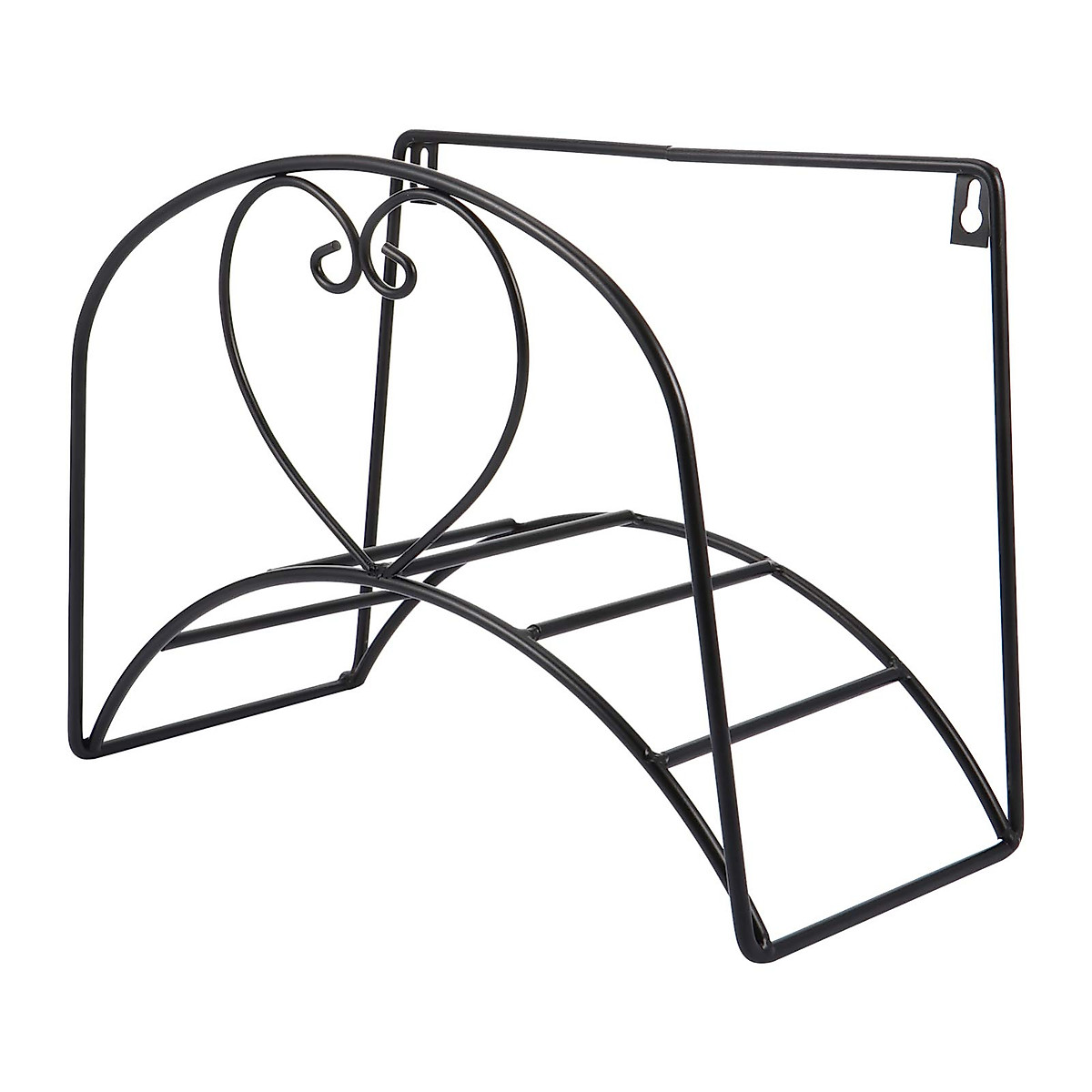 DOITOOL Hose Wrought Iron Frame Wall Hose Holder Iron Garden Hose Holder Hose Hanger Wall Hose Hook Garden Water Hose Holder Garden Hose Stand Water Hose Storage Hanger Soft Hose Work car