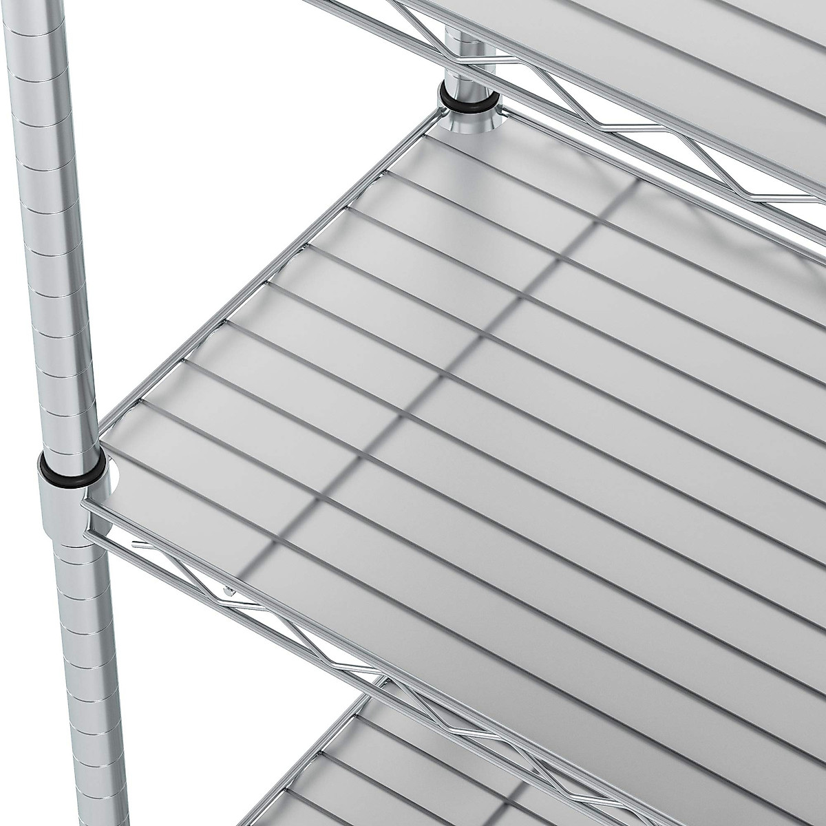 Thirteen Chefs Industrial Shelf Liners 24 x 18 Inch, 5 Pack Set for Wired Shelving Racks, Clear Polypropylene