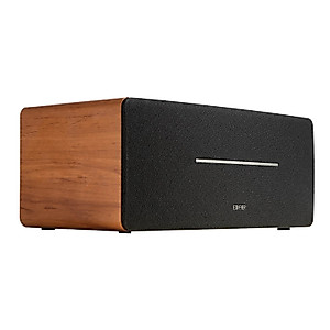 Edifier D12 Integrated Desktop Computer Speakers with Bluetooth 5.0, Wireless Stereo Tabletop Speaker 70 Watts RMS with Subwoofer Line Out, RCA, Aux Input for PC Monitor Laptop - Wooden Enclosure