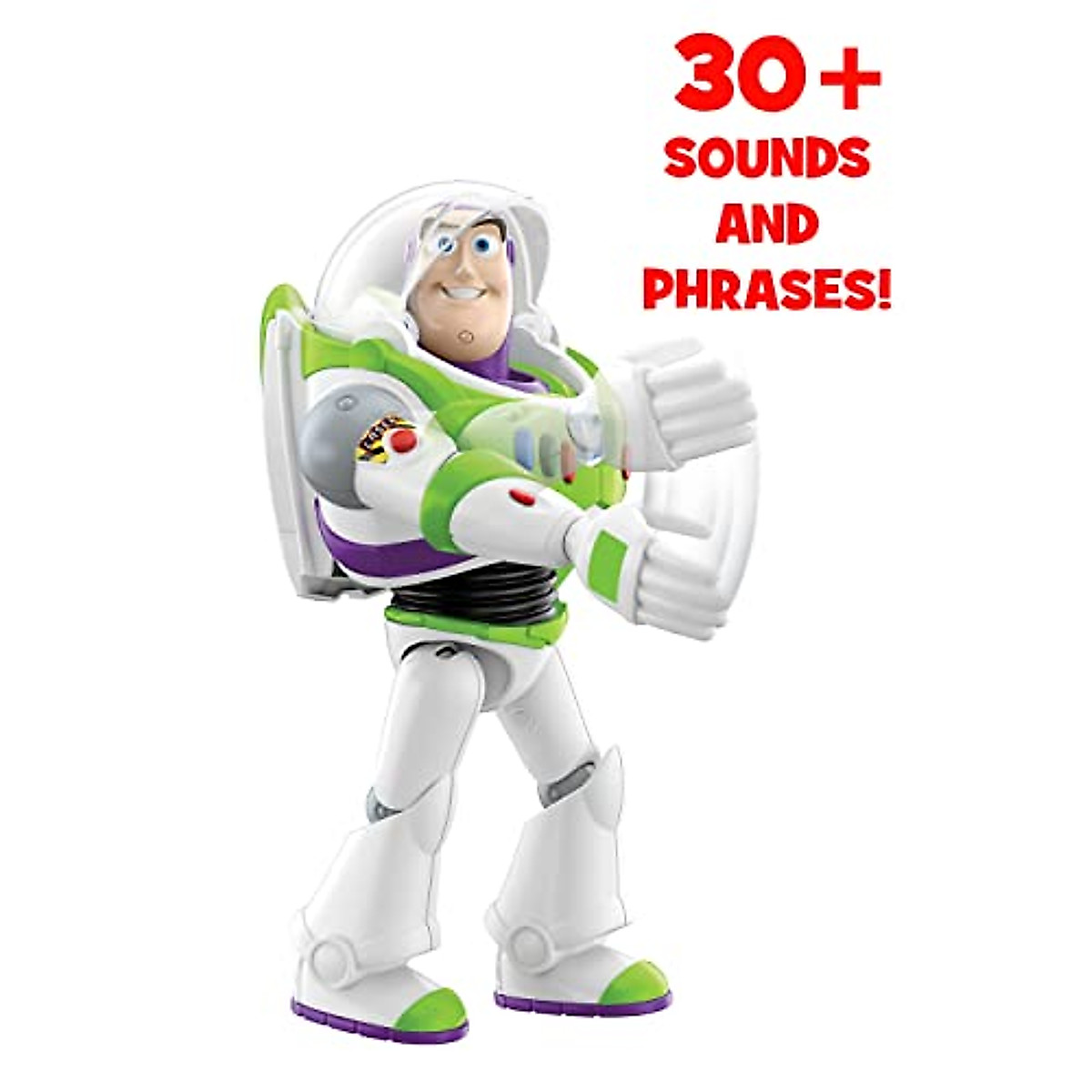 Mattel Toy Story 4 Movie Toys, Buzz Lightyear Talking Action Figure with Karate Chop Motion and 20 Phrases and Sounds