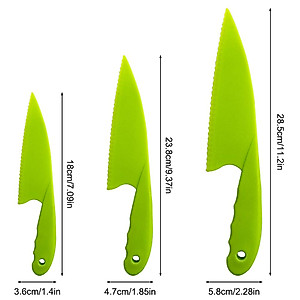 Sonku 10 Packs Kitchen Knife Set, Cooking Knives with Cutting Boards for Kids and Adults -Multi Colors