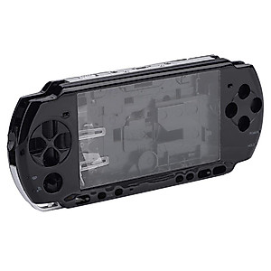 Replacement Full Housing Console Game Shell Case Cover Back Repair Parts for PSP 3000,PSP 3000 System, Shock Absorption and Anti Scratch Design Transparent