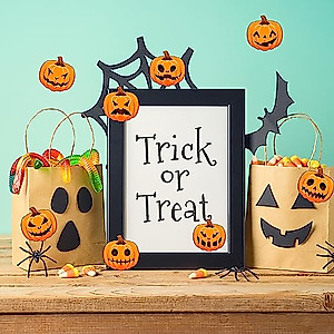 1200 PCS Halloween Pumpkin Stickers Rolls Spooky Pumpkin Stickers Halloween Seal Label Stickers Jack-O-Lantern Decals Decor for Halloween Party Supplies Gift Bags Water Bottles Laptops