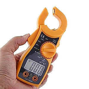 Multimeter,Digital Clamp Multimeter AC DC Voltmeter Ammeter Ohmmeter Volt Tester LCD Meter,with Overload Protection Function