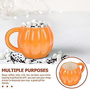 DOITOOL Halloween Mug Pumpkin Ceramic Halloween Coffee Mug Gift for Halloween Theme Party Favor, Novelty Coffee Mug Cup Autumn Harvest Festival Gift