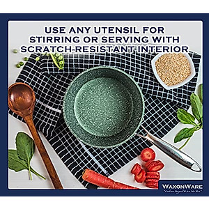 Emerald 2.5 Quart Saucepan with Lid, Ultra Nonstick Sauce Pan, Small Pot with Lid, NonToxic Ceramic Nonstick Saucepan,Small Sauce Pot, Cooking Pot, Dishwasher Safe Sauce Pan, Small Pots for Cooking