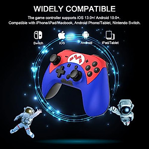 Joso Mobile Game Controller for iPhone iPad, Direct Play, Bluetooth Gaming Gamepad Joystick Works with Most iOS, iPad, MFi Games, Call of Duty Mobile(COD), Genshin Impact, Asphalt 9, Real Racing 3