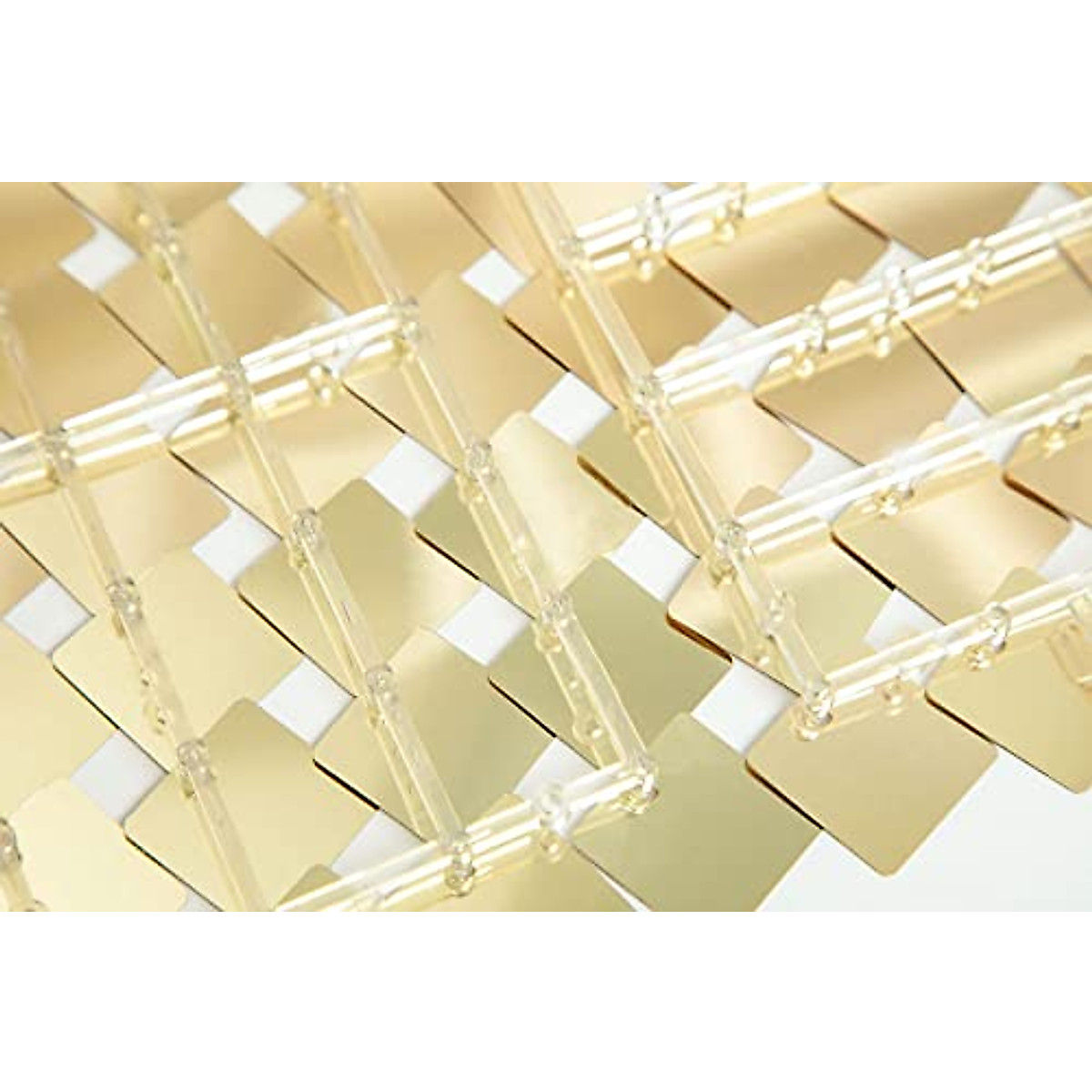 Kate 24pcs/Set Assembled Light Gold Shiny Sequins Wall Backdrop Panels Shimmer Photography Props for Birthday Wedding Party Decoration 30x30cm