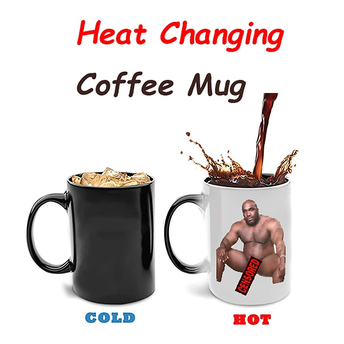 Funny Coffee Mug, Gag Gifts, Barry Wood Mug, Funny Rude Mug, Message Appears as it Heats, Perfect Novelty Gag Gift, Office Joke