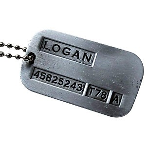 Tojwi Male Cool Kpop X-men Wolverine Necklace Vintage Weapon-X Dog Tags Pendant - Fashion Design