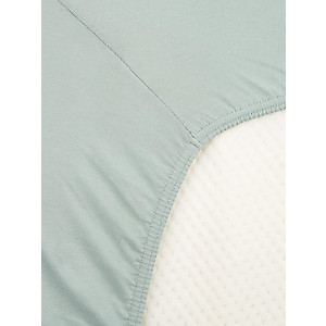 Simple Joys by Carter's Baby 2-Pack Cotton Crib Sheets, Sage Green Heather, One Size