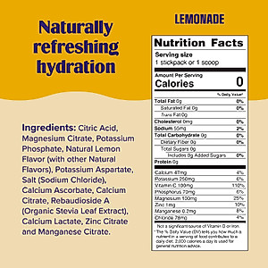 Ultima Replenisher Daily Electrolyte Powder Drink Mix – Lemonade, 90 Servings – Hydration Powder with 6 Key Electrolytes and Trace Minerals – Keto Friendly, Vegan, Non-GMO and Sugar-Free