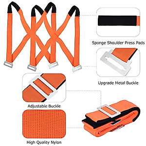 HQQNUO Moving Straps, Moving Straps Lifting System Kit for 1 Person and 2-Person Move, Lift, and Carry Furniture, Appliances, Heavy Objects Efficiently, Safely, Essential Supplies for Moving