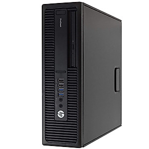 HP Desktop 600 G2 Computer Intel Quad Core i5-6500 3.2-GHz, 16GB Ram, 1 TB, with 19in LCD Monitors, DVD, WiFi, Windows 10 (Renewed) ¦
