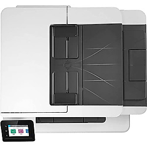 HP Laserjet Pro MFP M428fdw All-in-One Wireless Monochrome Laser Printer, White - Print Scan Copy Fax - 40 ppm, 1200 x 1200 dpi, Auto Duplex Printing, 50-Sheet ADF, Ethernet, Cbmoun Printer_Cable