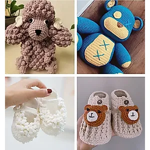 Milk Cotton Thread Colorful Baby Milk Cotton Yarn Soft Chunky Baby Milk Cotton Crochet Knitwear DIY Hand Knitting Yarn Mulit-Colorful Optional(Light Blue)