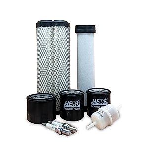 HERO Maintenance Filter Kit For Scag SPZ61H-25CV Patriot Zero Turn Mower Filters Compatible With OEM 2508301S 2508304S 1205001S 2405013S 2513216S HG52114-3400 With Kohler Engine CV742