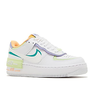 Nike AF1 Women's Shadow DX3718 100 White/Peach Cream/Cycle Cream KC (us_Footwear_Size_System, Adult, Women, Numeric, Medium, Numeric_10)